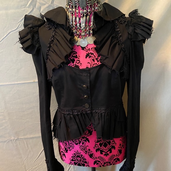 Lip Service | Jackets & Coats | Lip Service Goth Punk Black Cotton ...